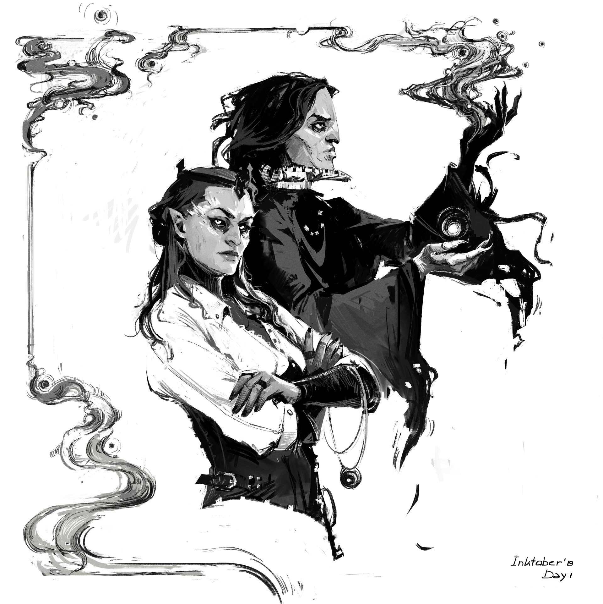 Inktober 2019 by Tatiana Tyukina | Scrolller