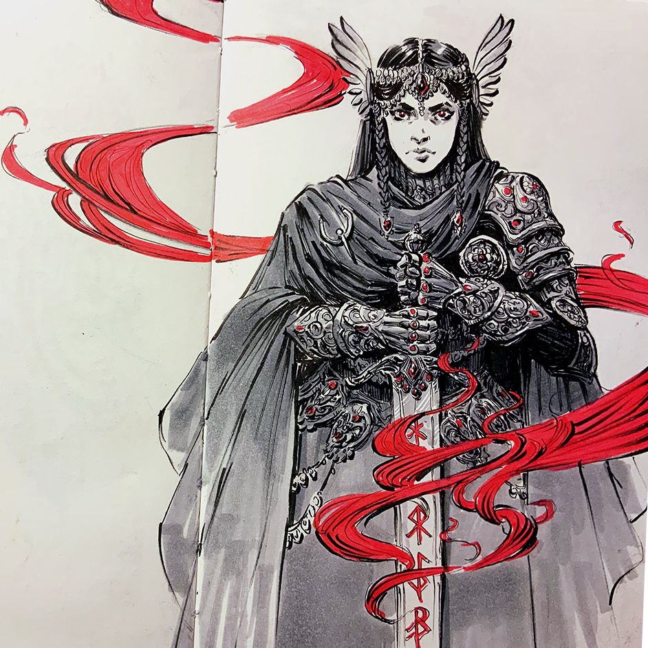 Inktober - Enchanted Sword | Scrolller