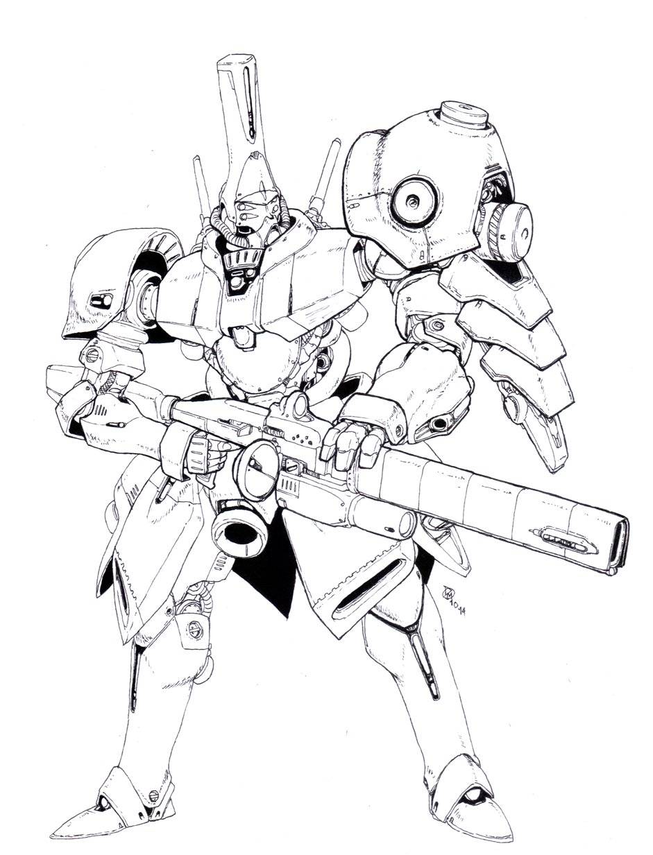 Inktober mecha by DMoserArts | Scrolller