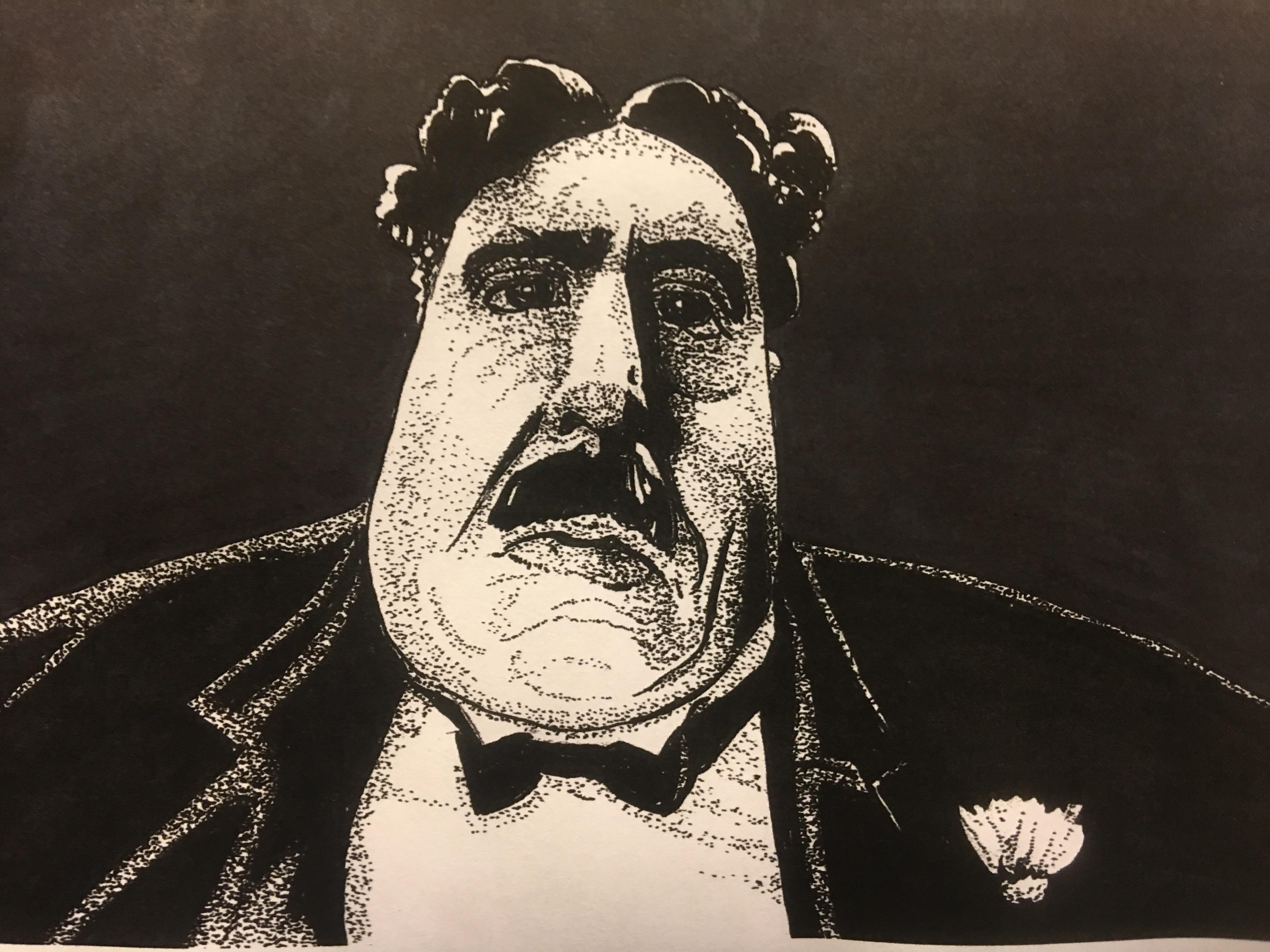 Inktober: Swollen (my version of Monty Python’s Mr. Creosote) | Scrolller