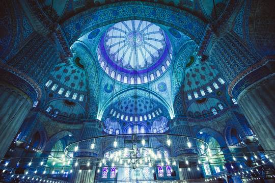 Inside the blue Mosque, Istanbul, Turkey [1060 x 960] | Scrolller