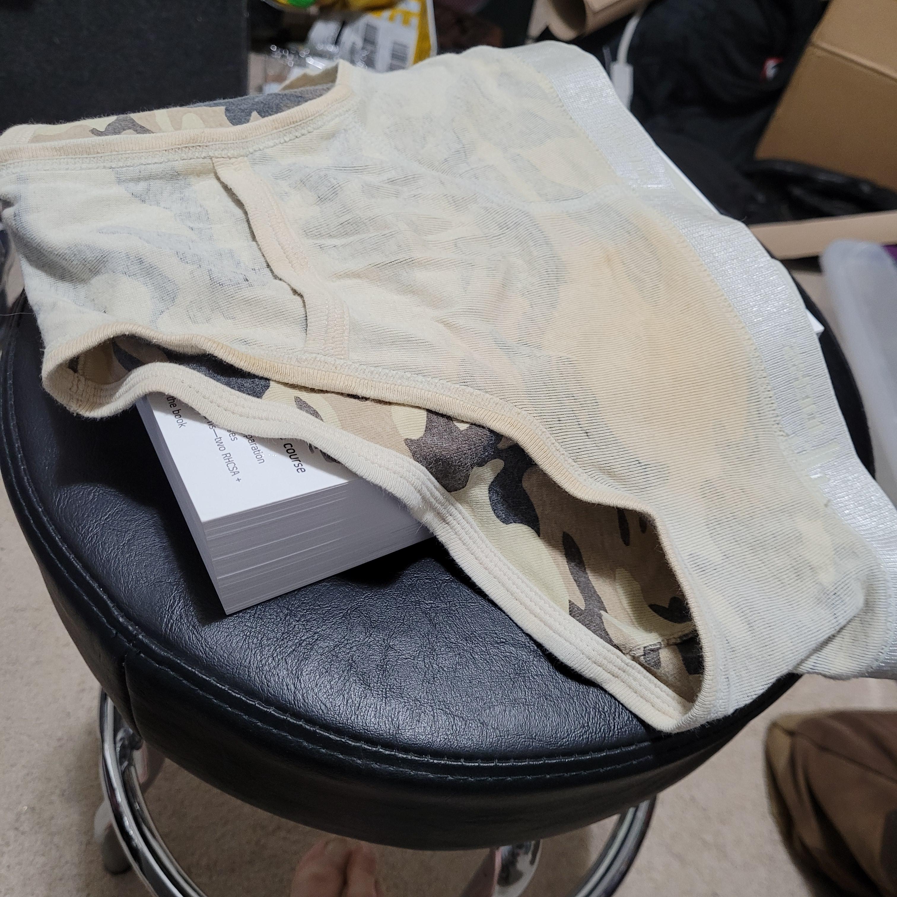 Inside view of my raunchy camo briefs. | Scrolller