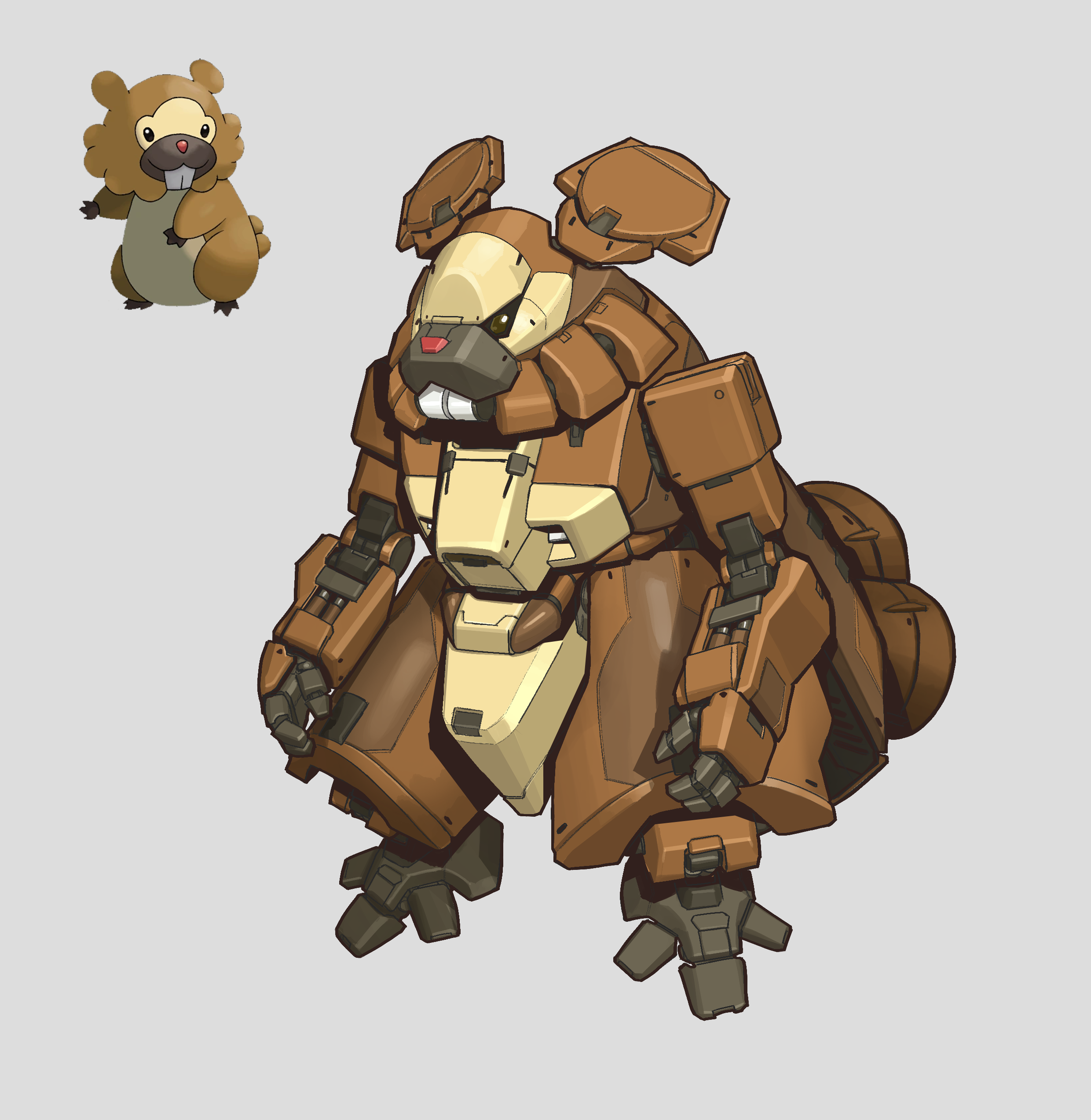 Inspired by u/joofoot, Here's Mecha Bidoof | Scrolller