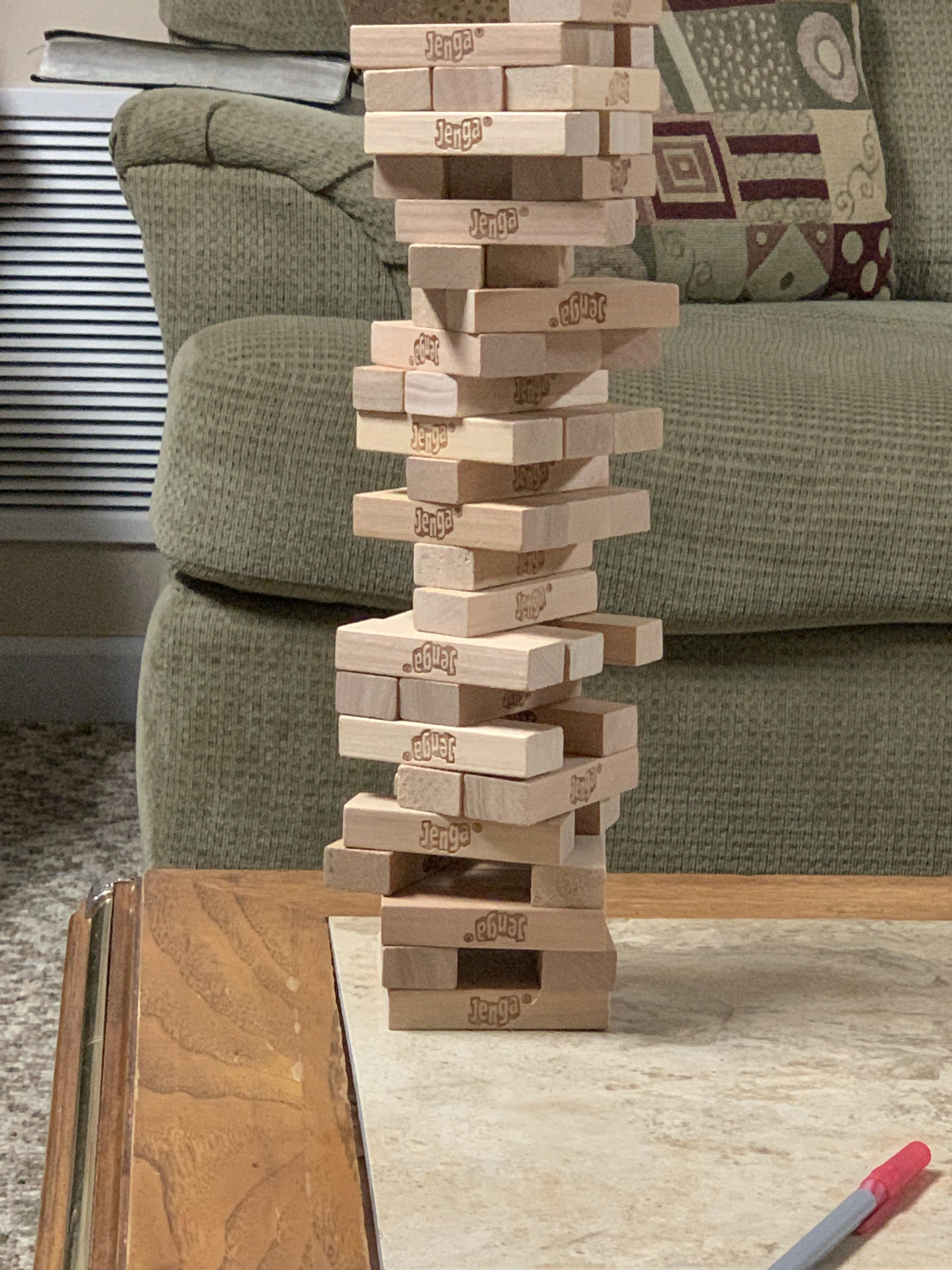 Interesting Jenga tower. | Scrolller