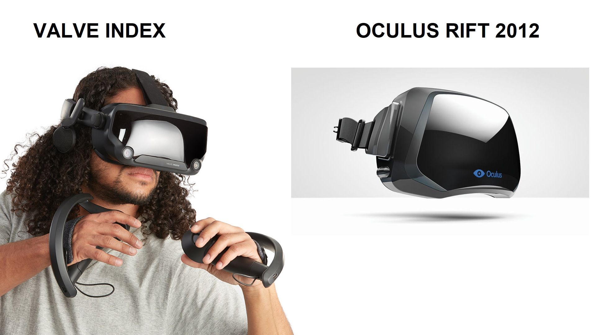Ironically, Valve Index is the closest a real HMD ever got to the original Oculus Rift concept ...
