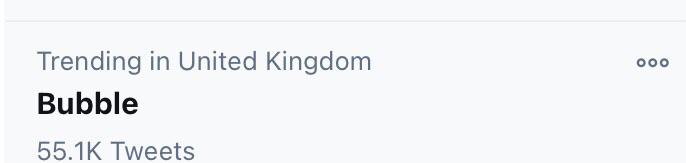 is it just me or bubbles is trending on Twitter? | Scrolller