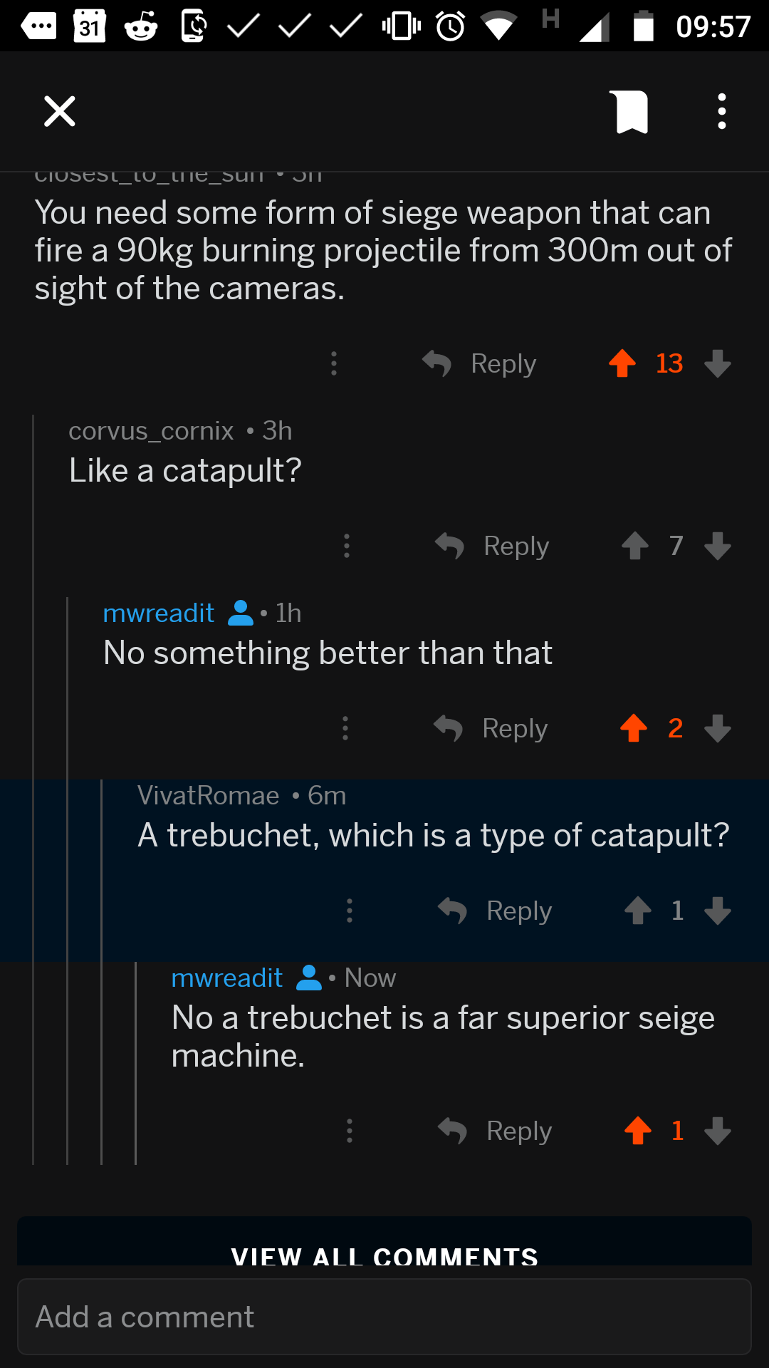 Is this some form of blasphemy by saying a trebuchet is just a type of catapult? | Scrolller