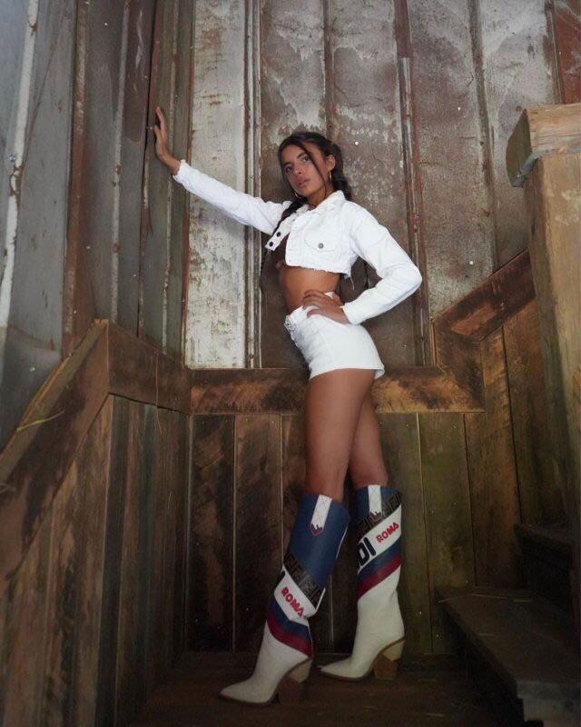 Isabella fonte Knee High Cowboy Boots | Scrolller