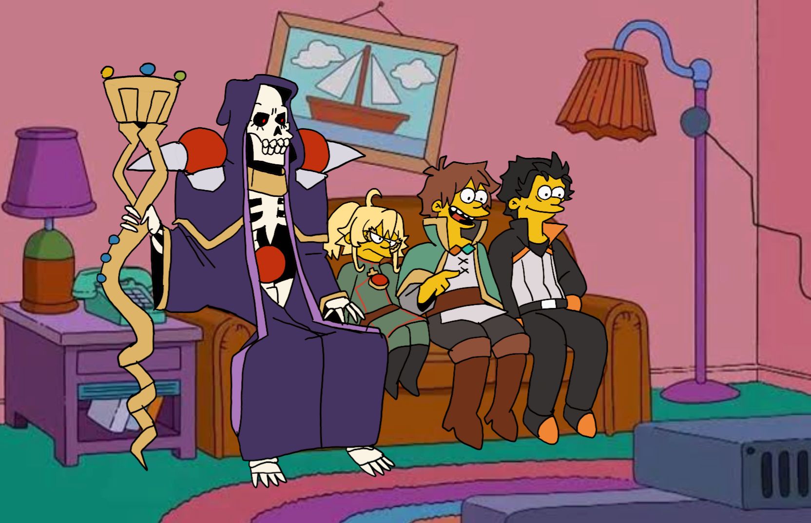 🍩 Isekai Quartet x The Simpsons 🍩 [OC] | Scrolller