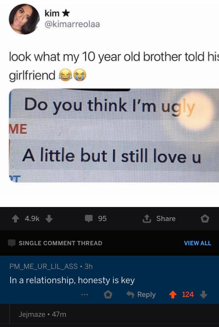 It’s all about honesty | Scrolller