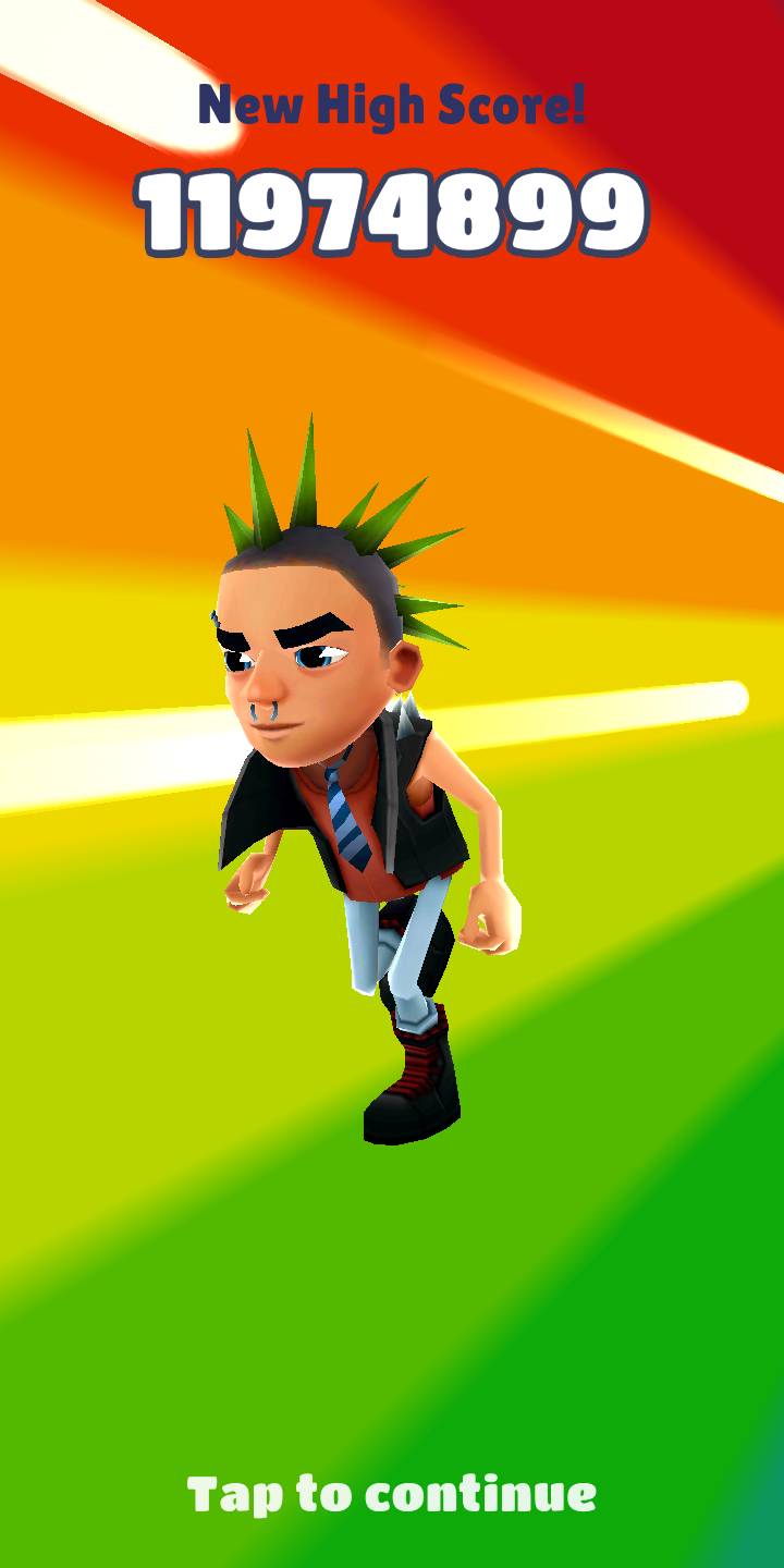 It was a very rough ride but I finally got that new high score!😆👑 | Scrolller