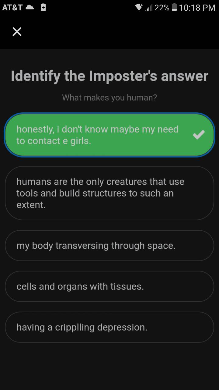 It's evolving, becoming one of us. | Scrolller