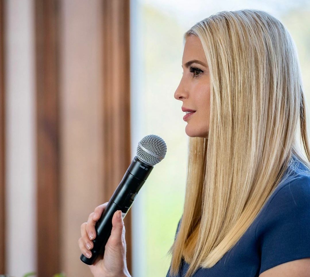 Ivanka Trump with a mic. | Scrolller