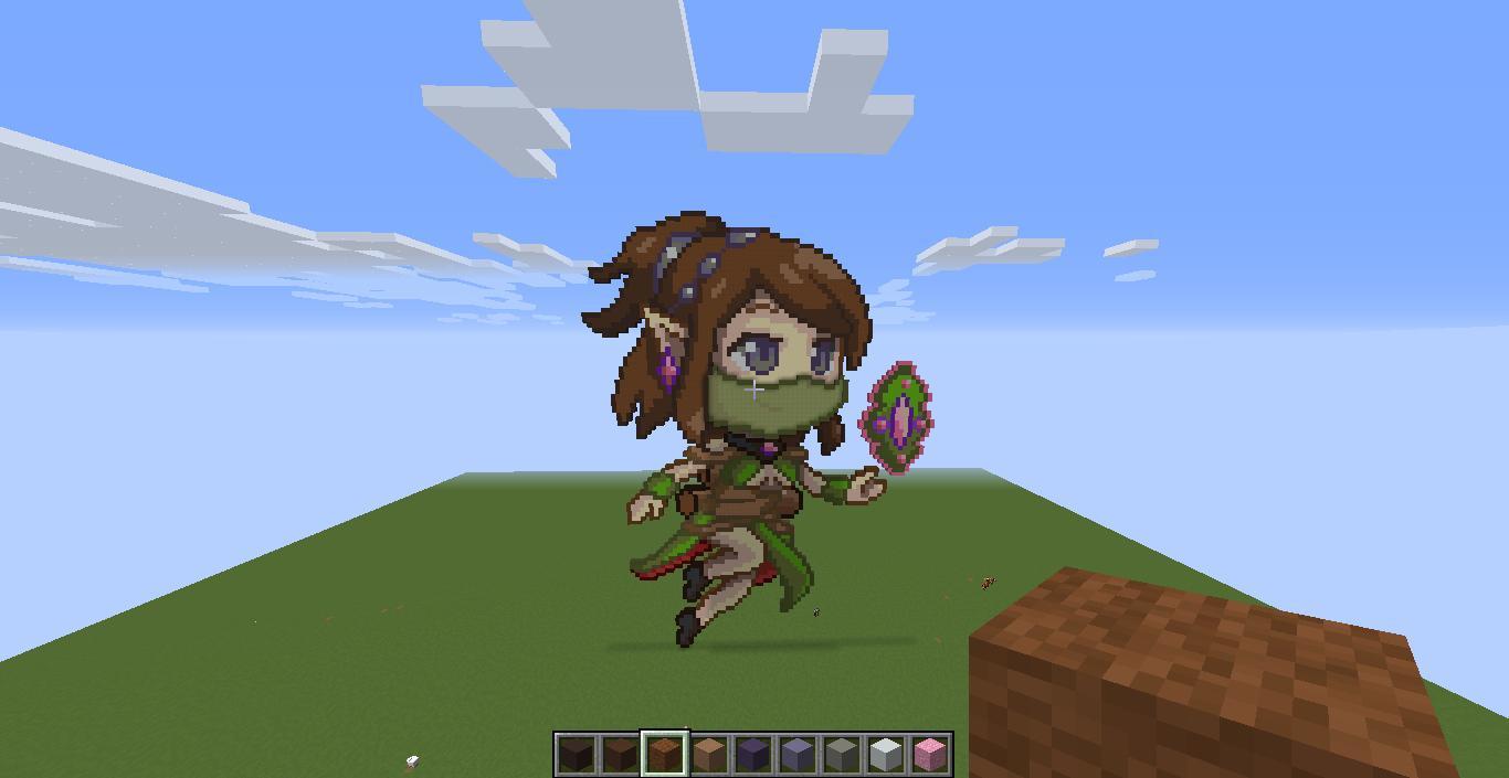 I've tried to make a Chibi Ying in Minecraft | Scrolller