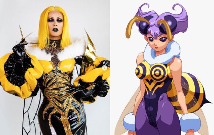 Janey Jacké did a queen bee look on Drag Race Holland and it’s reminded me of Q-Bee | Scrolller