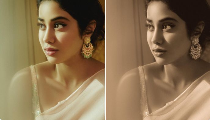 Janhvi Kapoor looks as breathtaking as her late mother Sridevi in new retro photoshoot | Scrolller