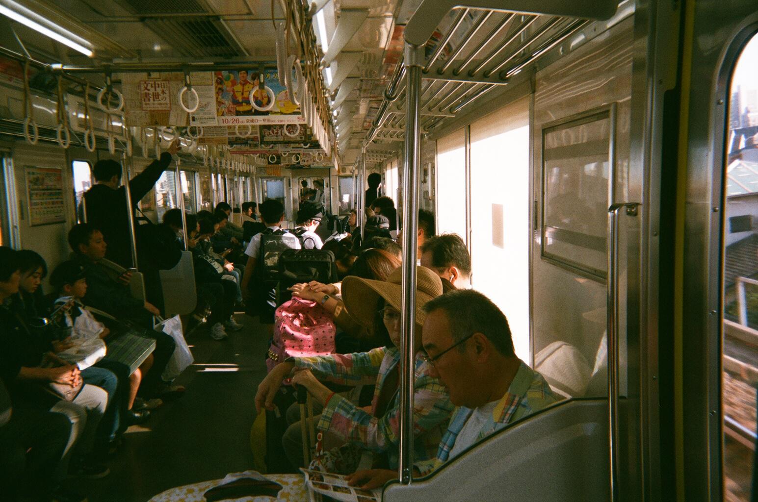 Japanese train, shot on disposable camera | Scrolller