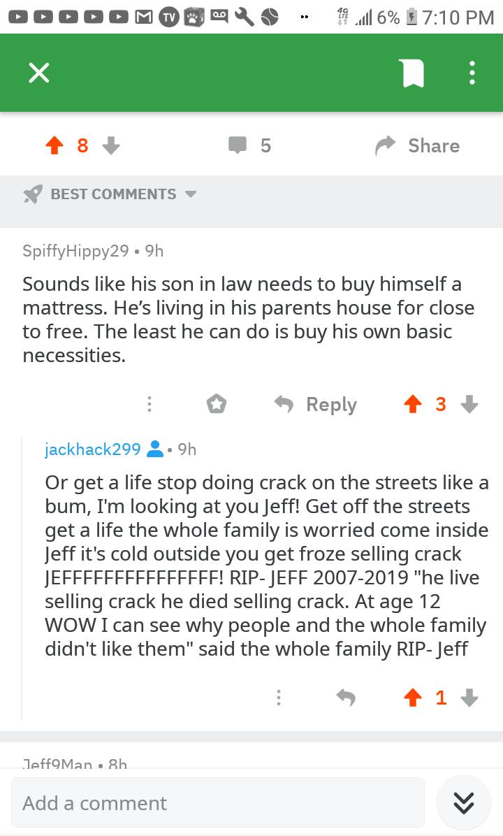 Jeff does crack | Scrolller