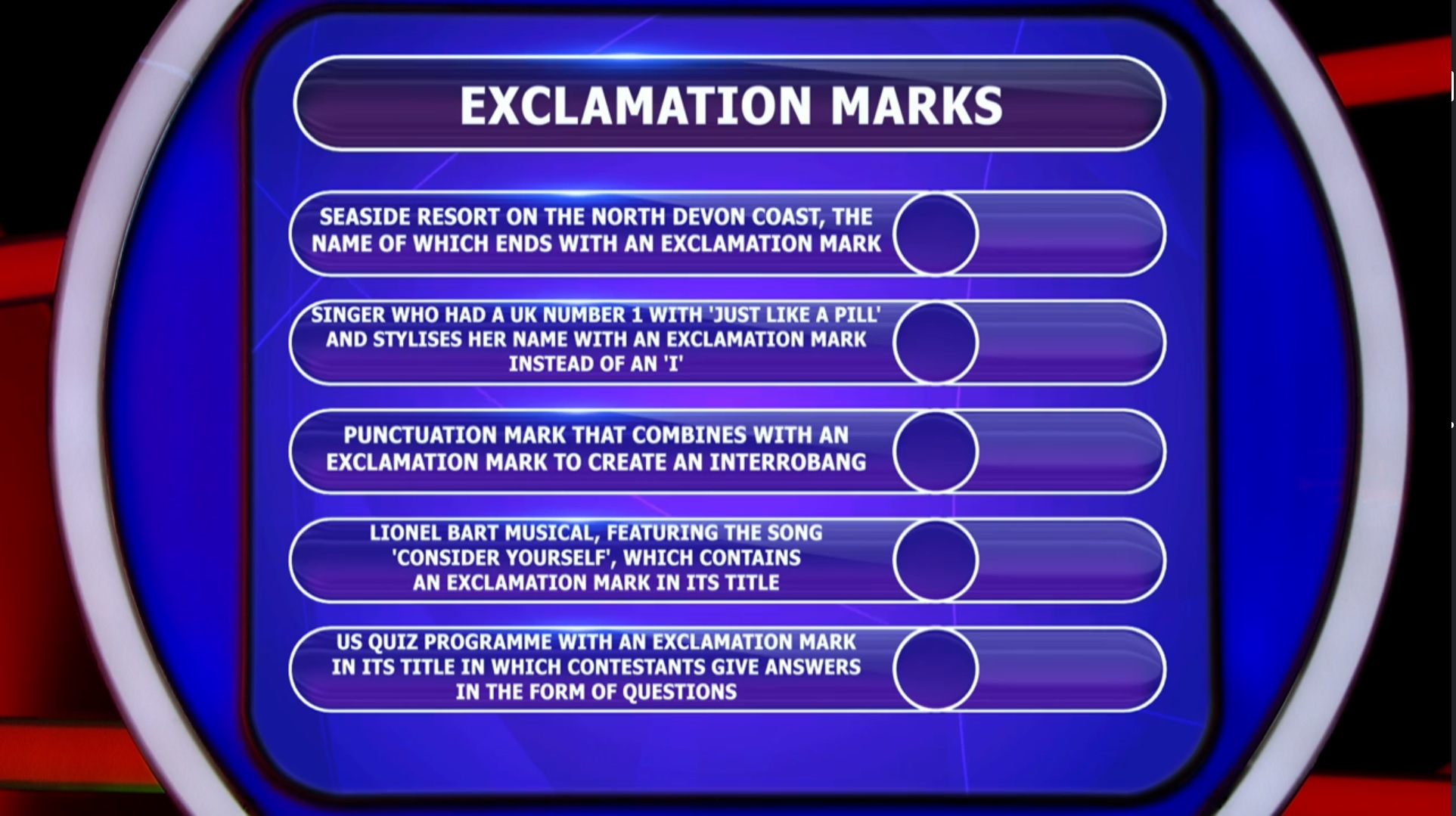 Jeopardy! on Pointless | Scrolller
