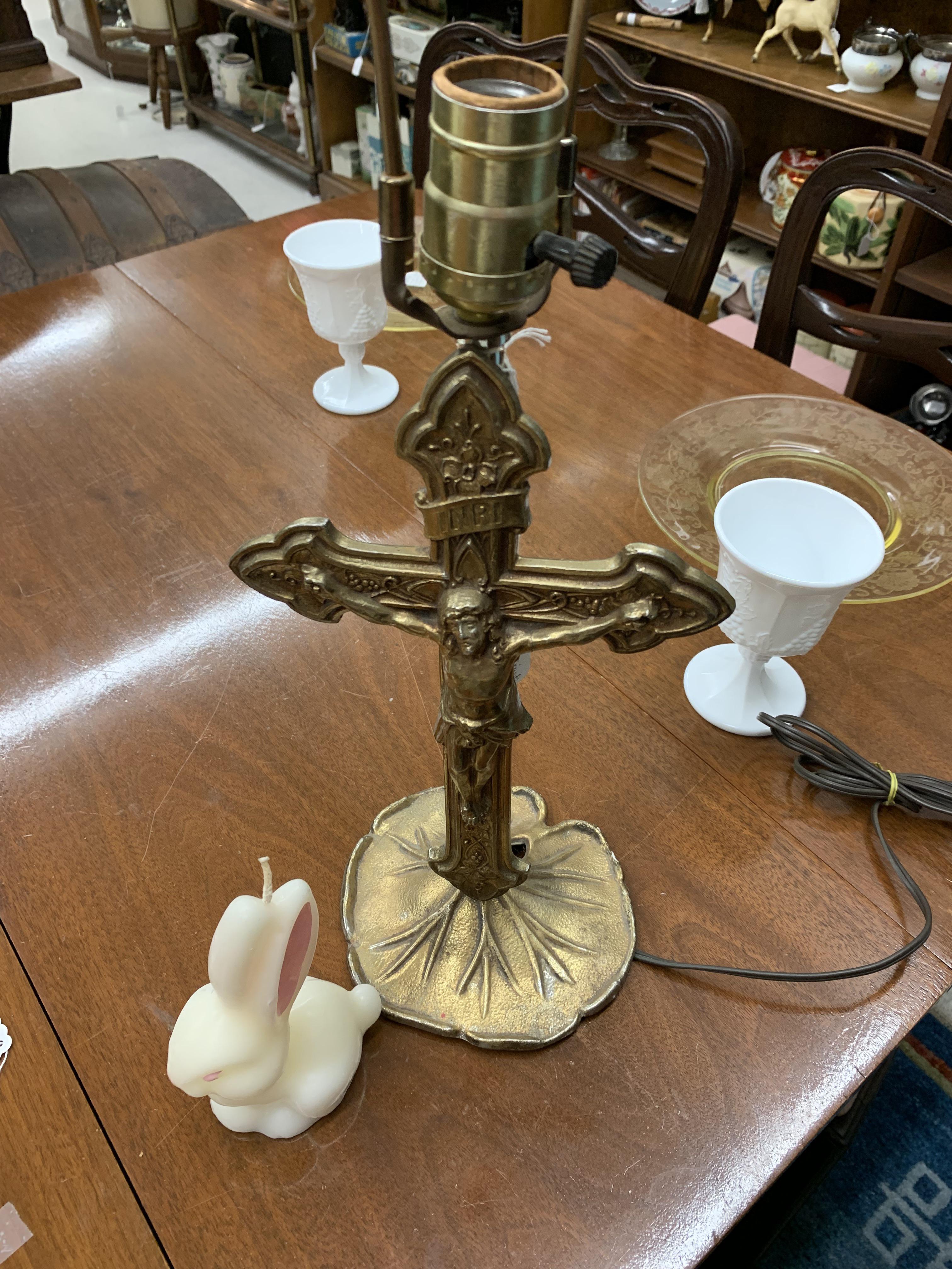 jesus lamp and bunny candle | Scrolller