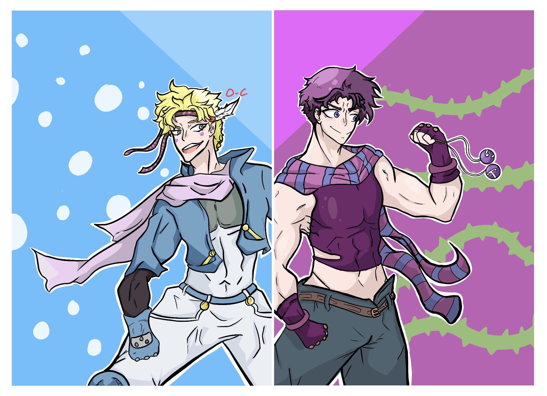 JJBA Battle Tendency fan art I made | Scrolller