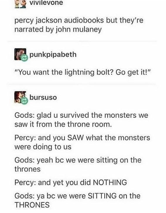John Mulaney, but he’s reading Percy Jackson | Scrolller