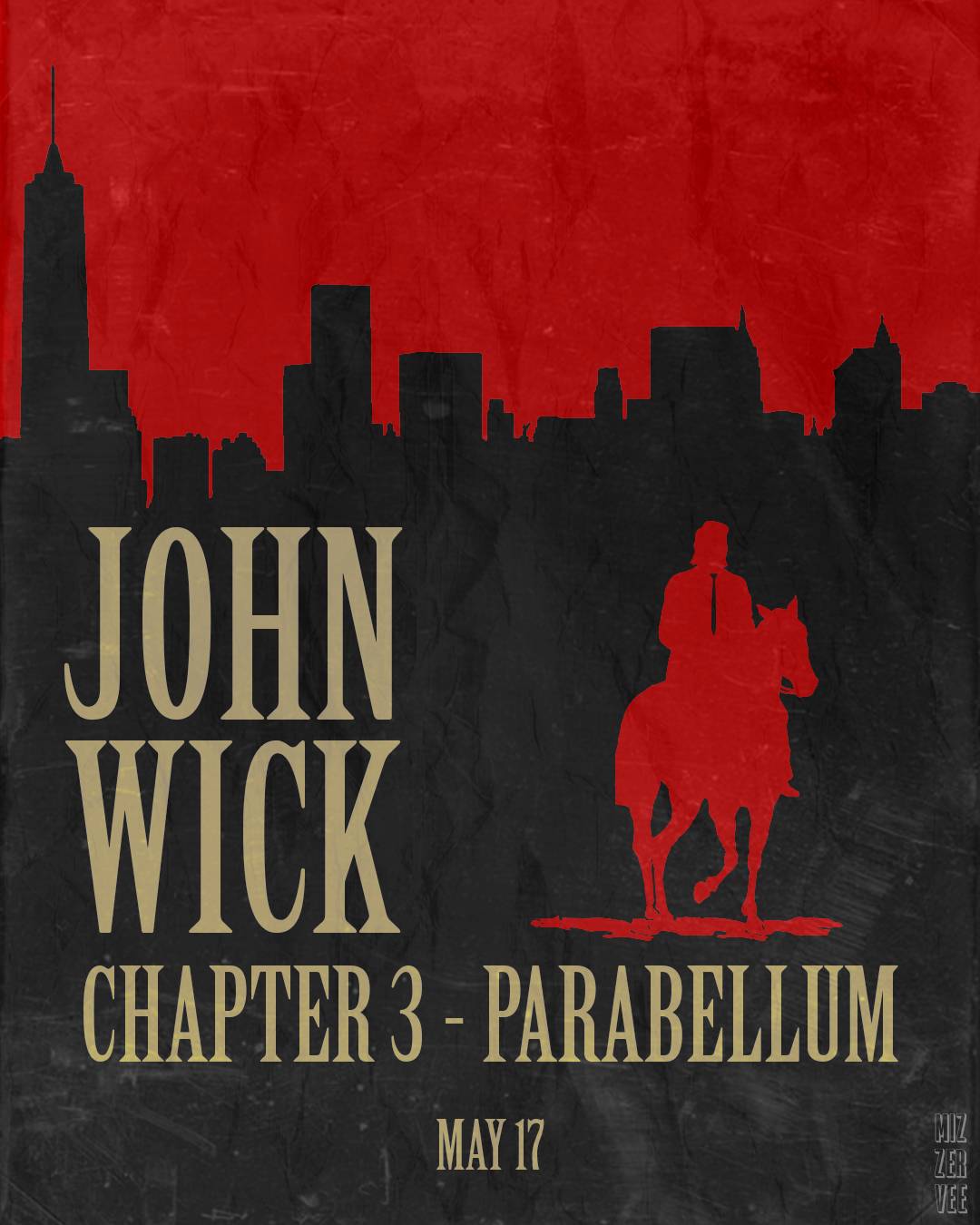 John Wick: Chapter 3 - Parabellum Old-School Poster | Scrolller
