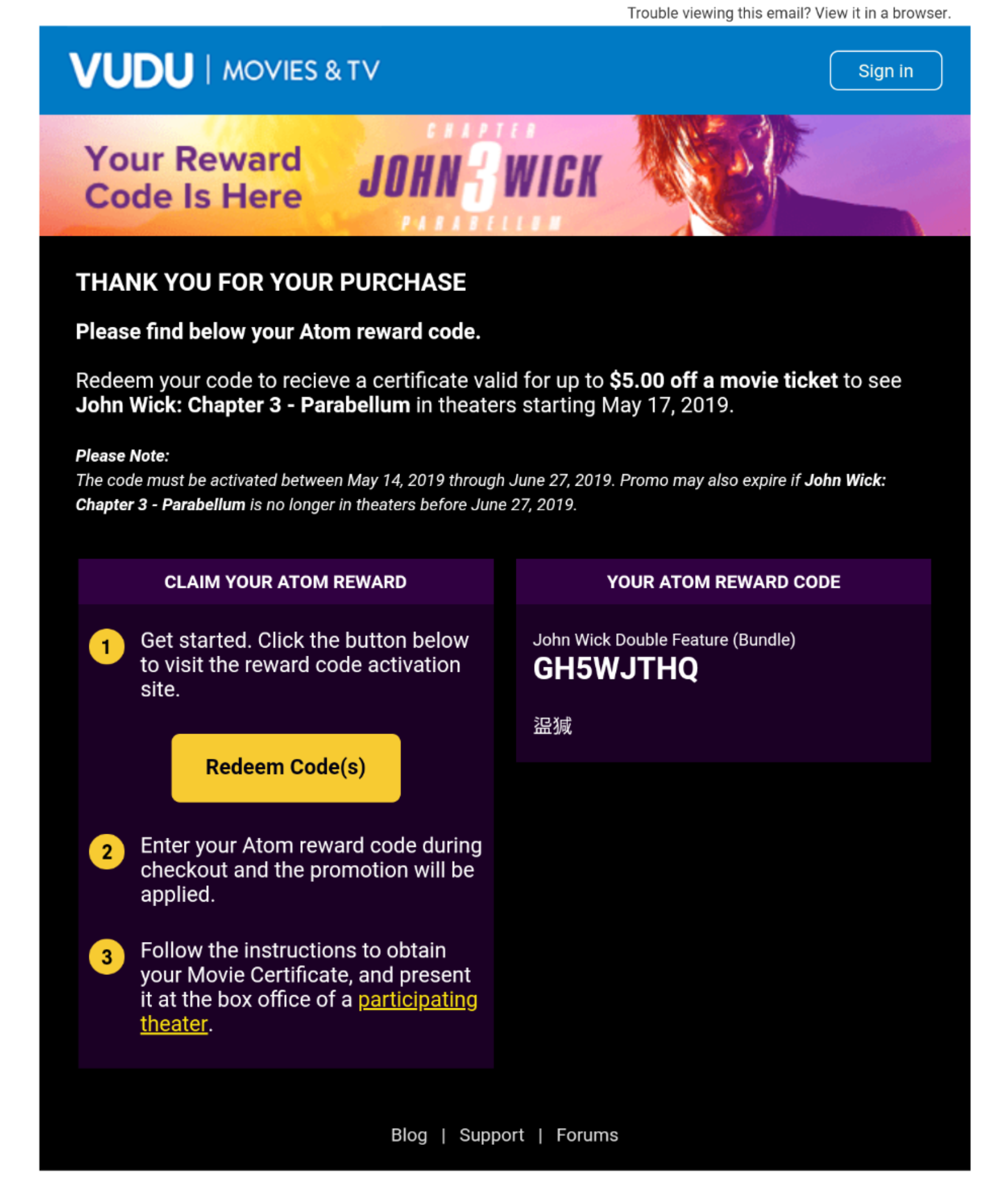 John Wick Ticket Discount | Scrolller