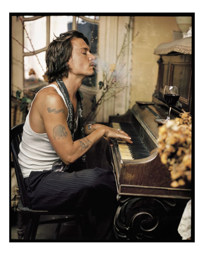 Johnny Depp, Madame Simon Residence, France, 2003 | Scrolller