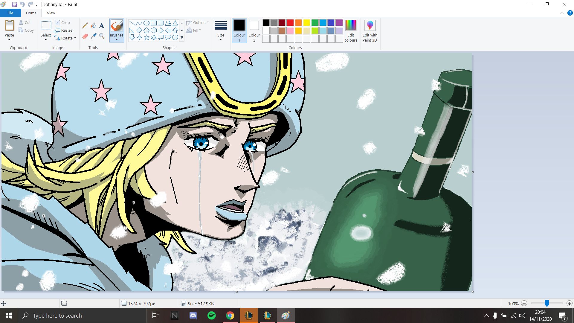 Johnny Joestar I drew on paint [3 Hours with Mouse] | Scrolller