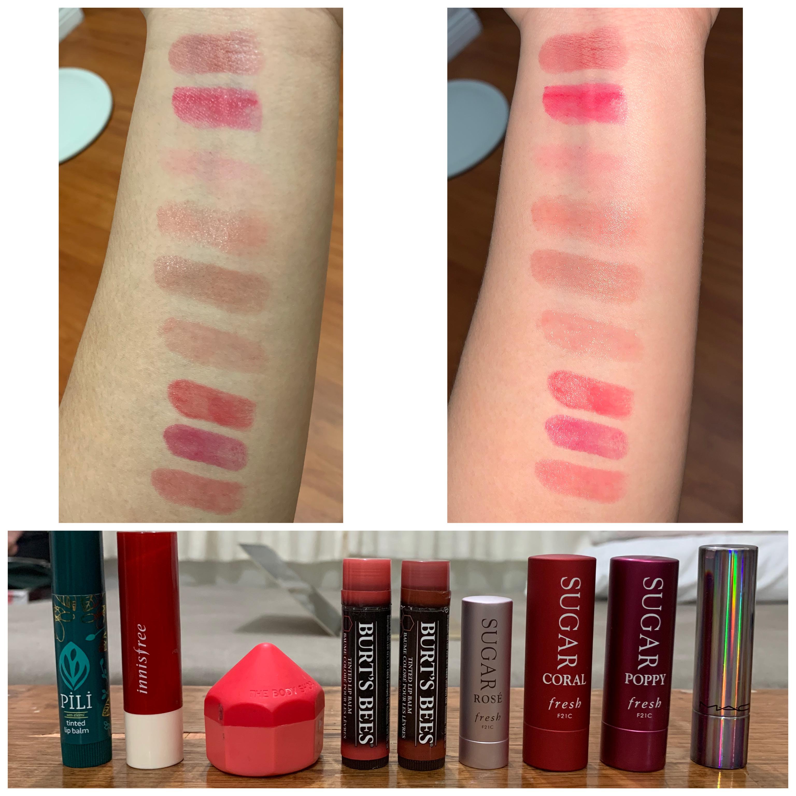 joining the tinted lip balms swatches/review! | Scrolller
