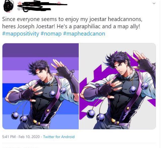 Joseph joestar doesn’t like pedophiles | Scrolller