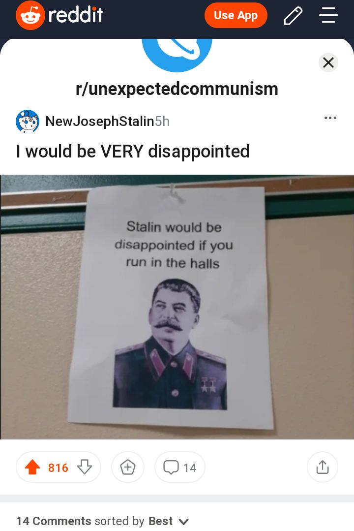 Joseph Stalin is disappointed | Scrolller