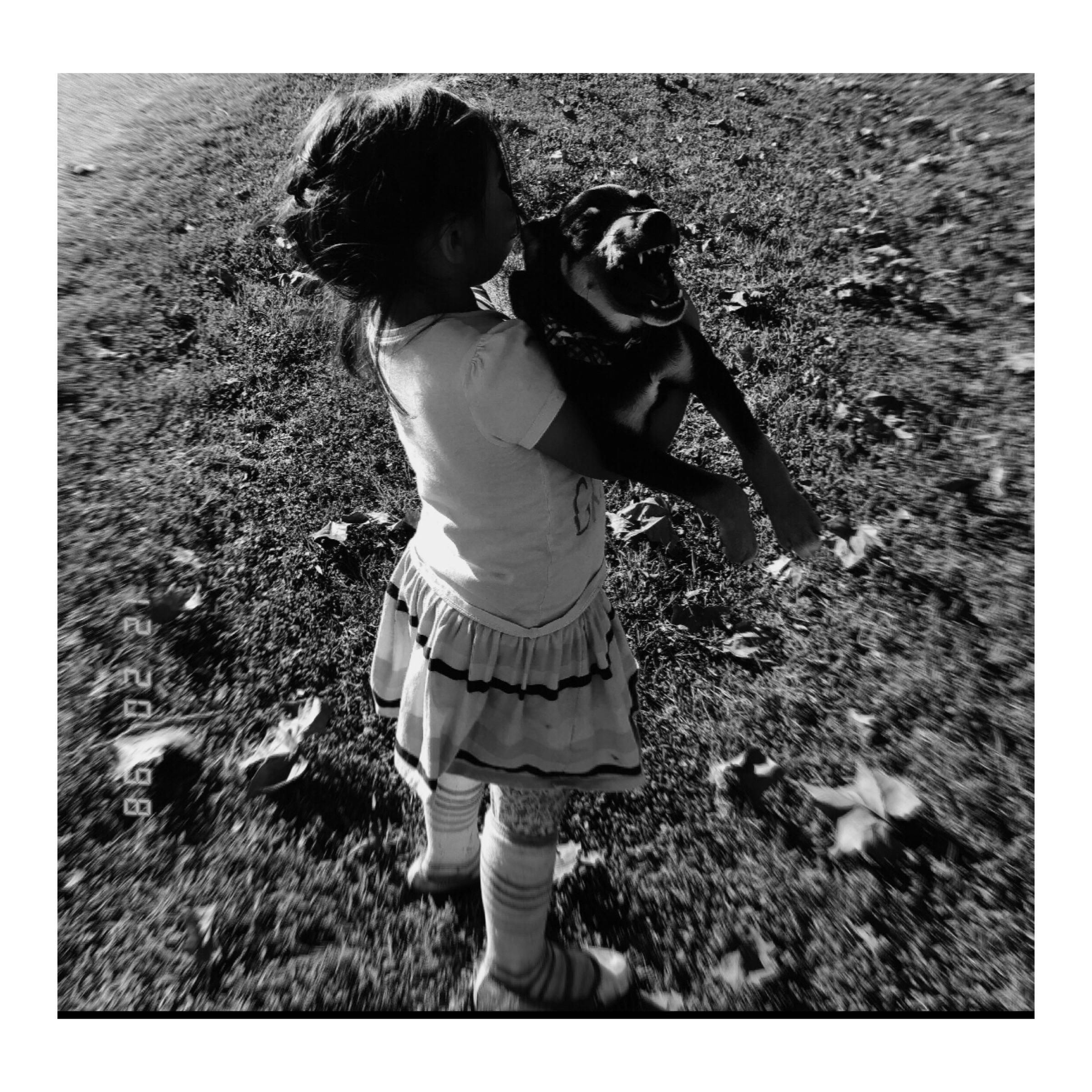 Just a photo of my daughter and our pup that needs to be an album cover. | Scrolller