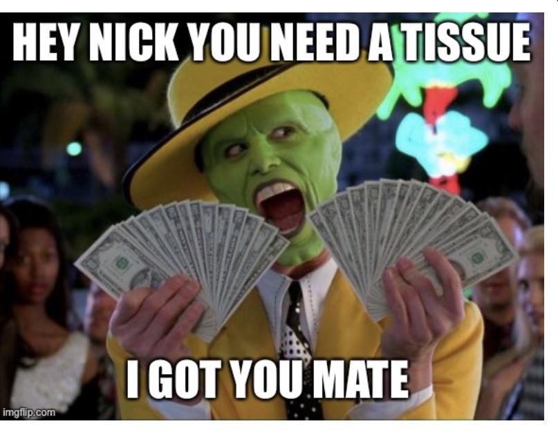 Just blow your nose mate | Scrolller