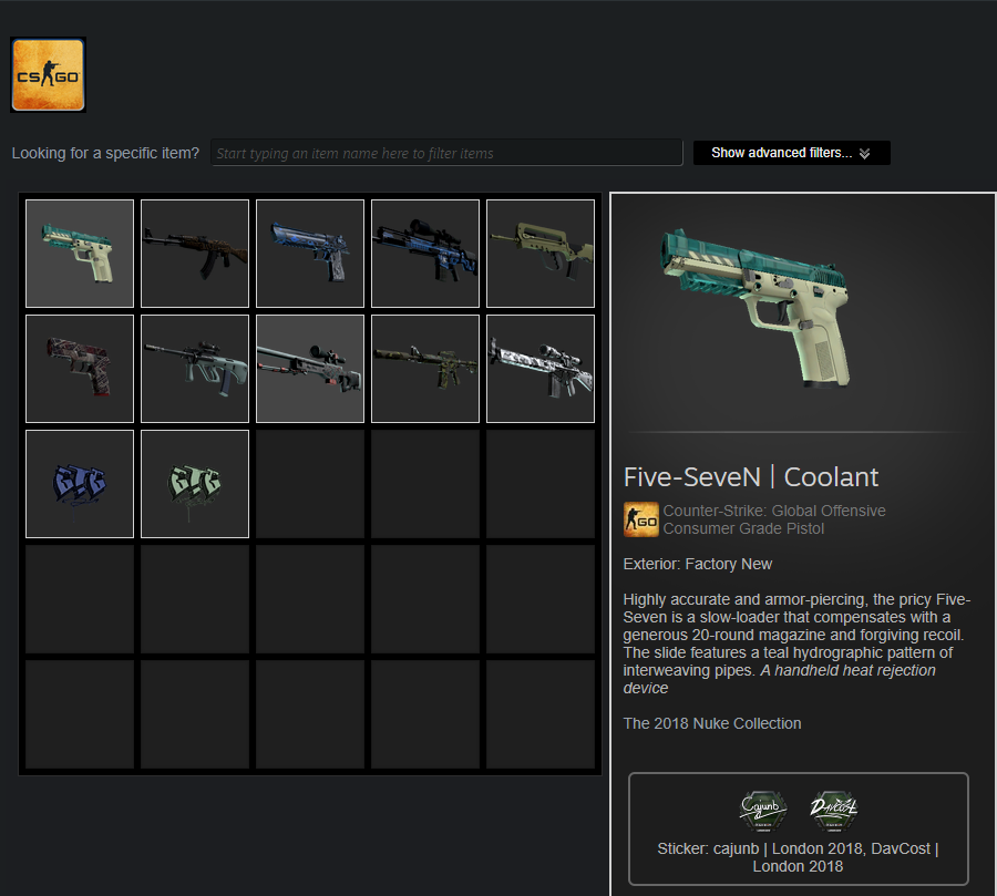 Just bought my first ever skins on CSGO from the trading cards I sold, personally I'm super ...