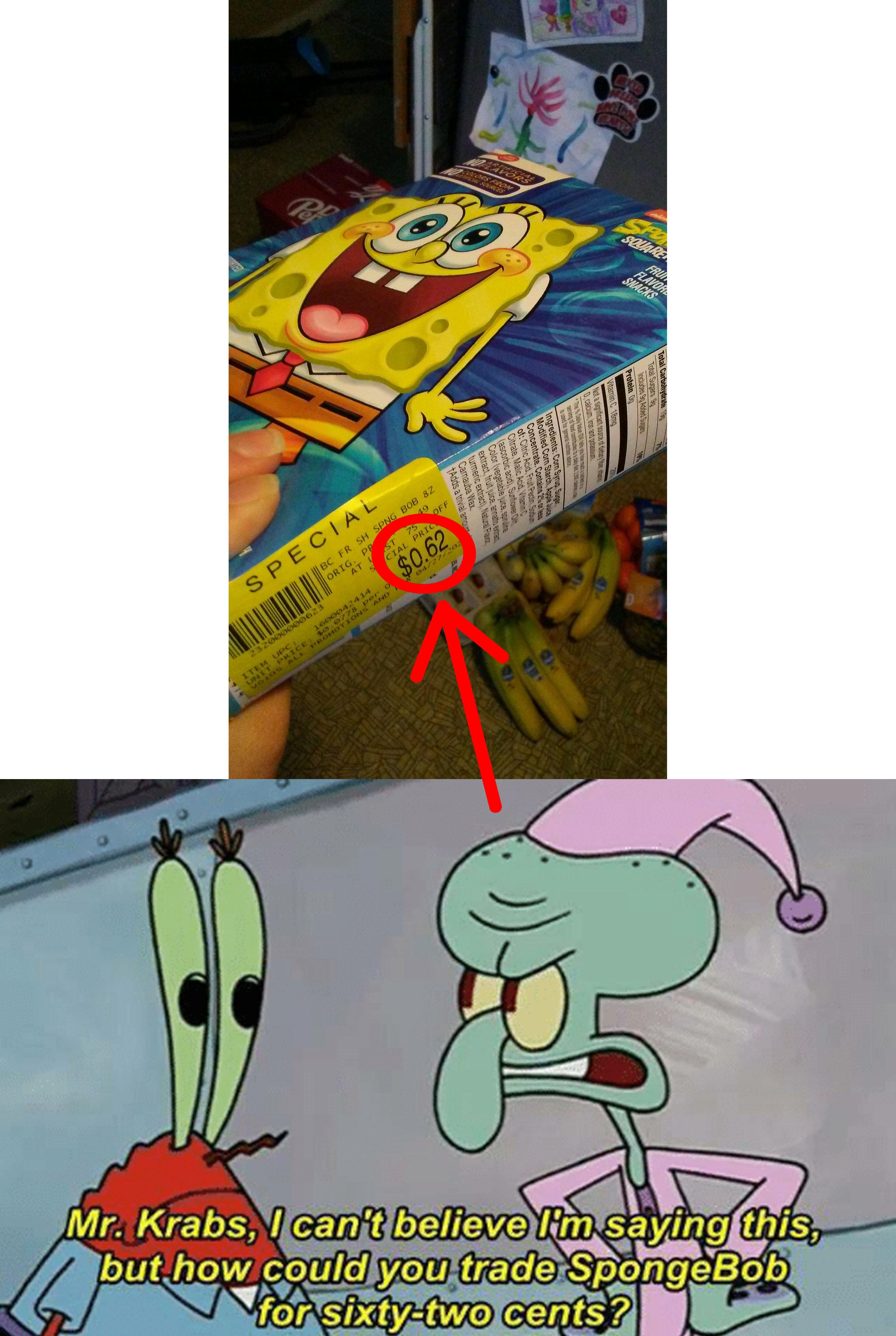 Just bought some SpongeBob fruit snacks | Scrolller