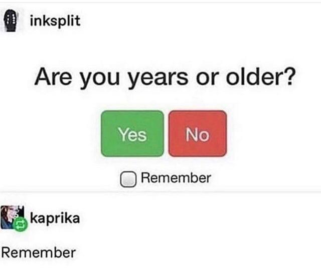 Just click remember. | Scrolller