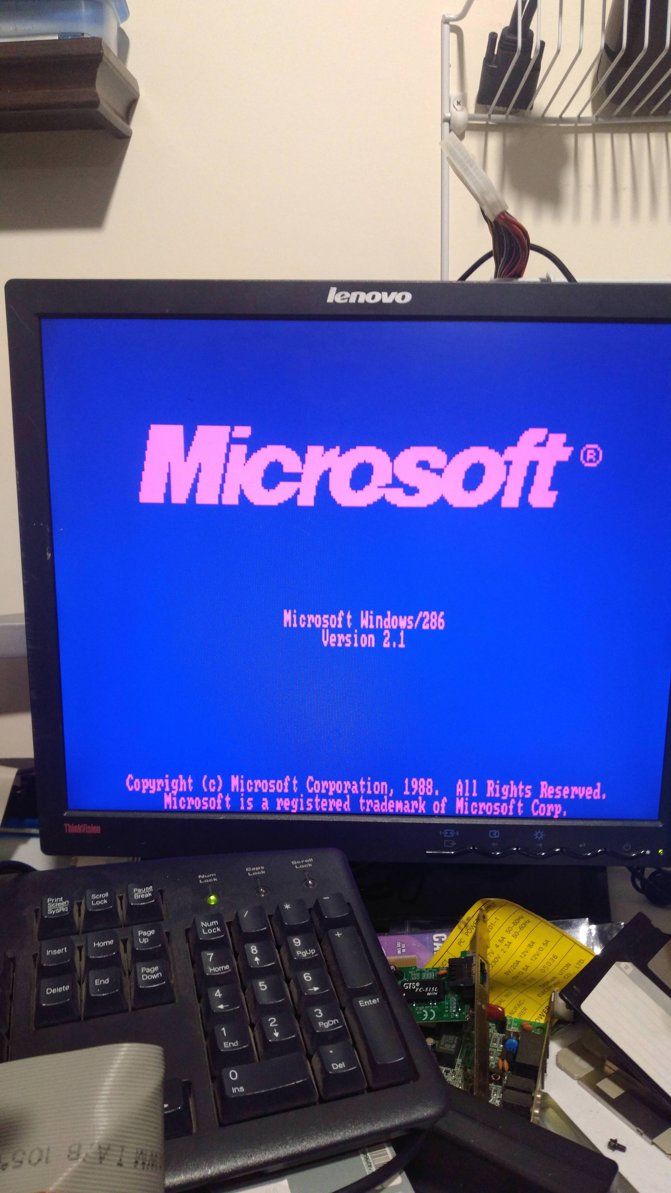 Just Installed Windows 286 Scrolller