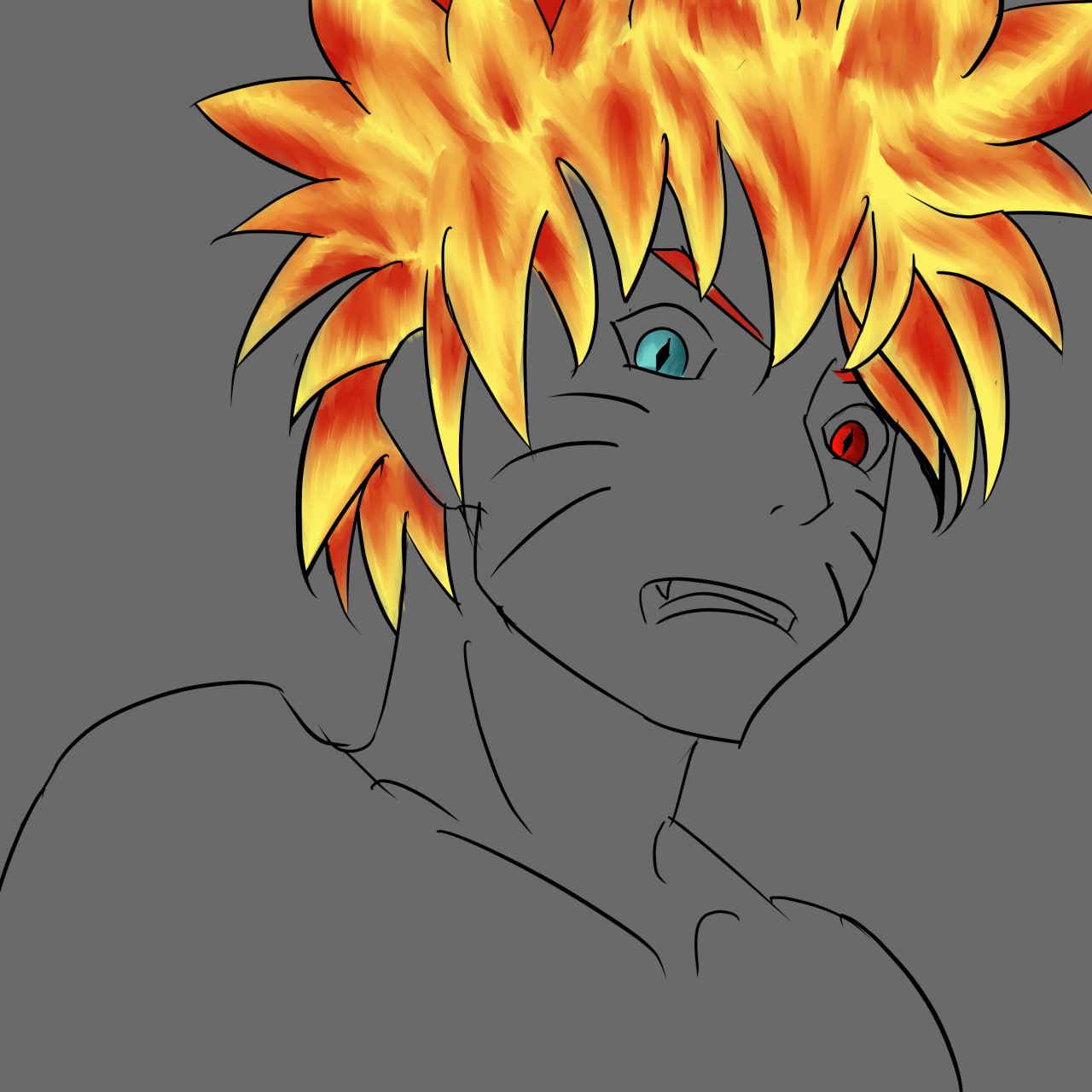 just messing about, with naruto's hair | Scrolller