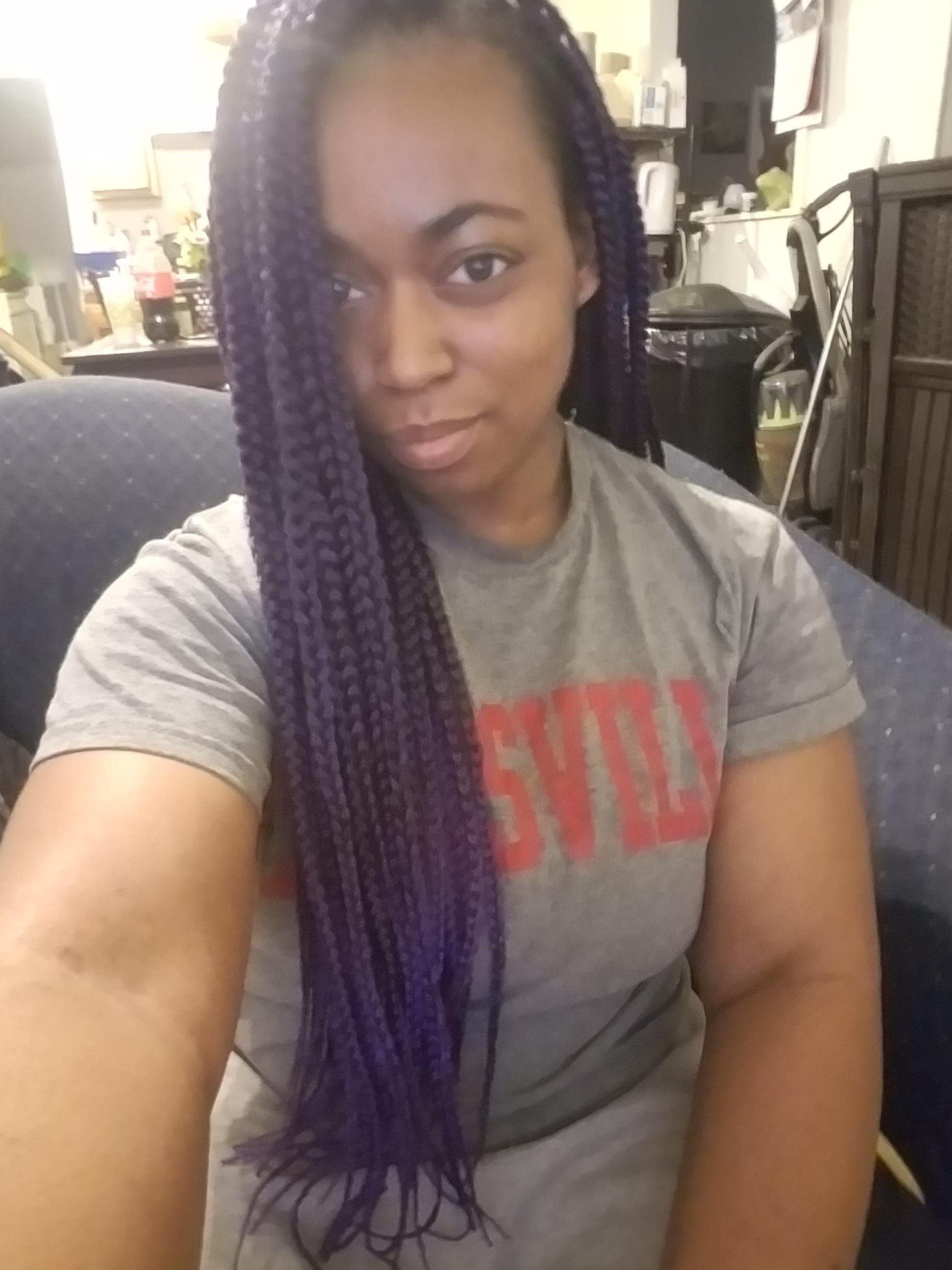 Just redid my crochet braids. Tips for when ur natural hair is getting long but super kinky ...
