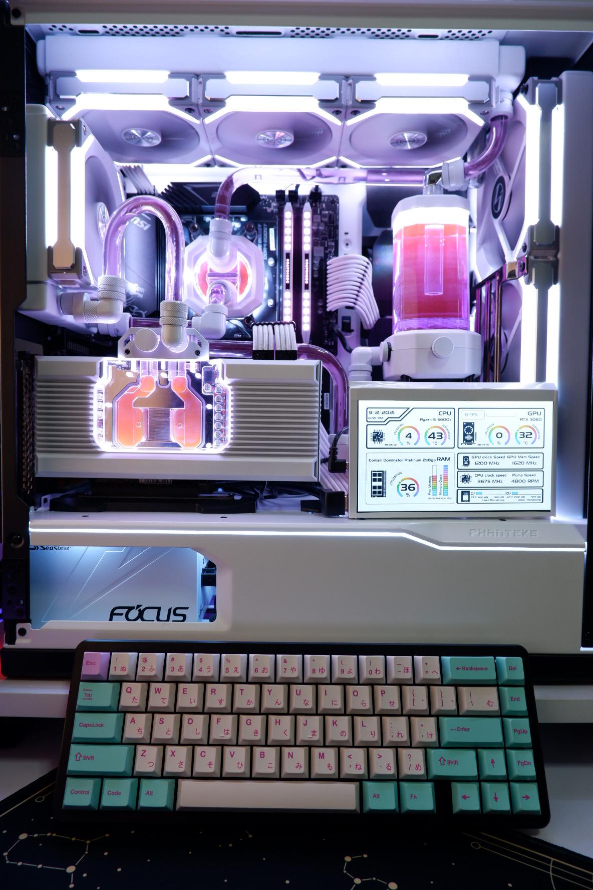 Just want to share my recent keyboard build and my recent custom loop build | Scrolller