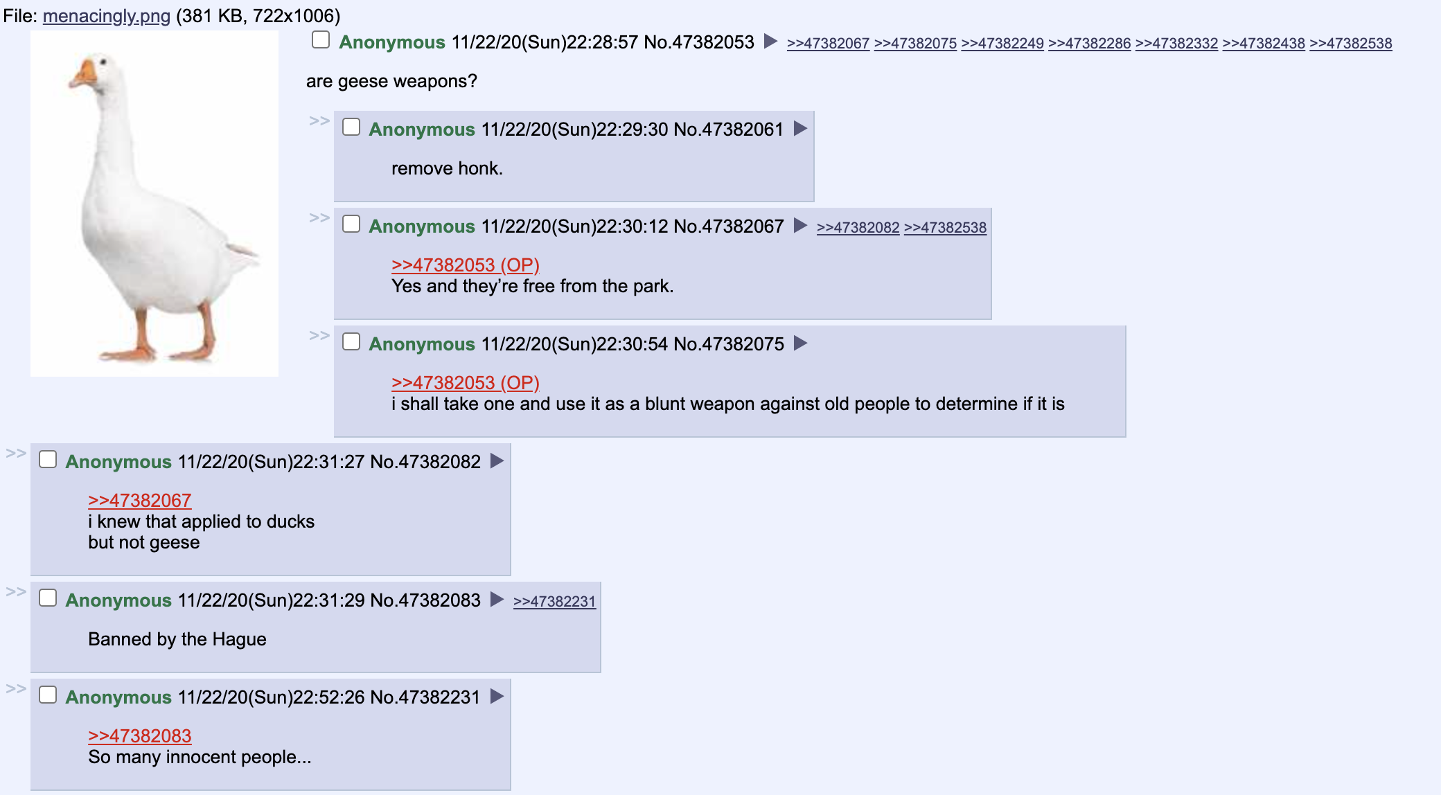 /k/: Are geese weapons? | Scrolller