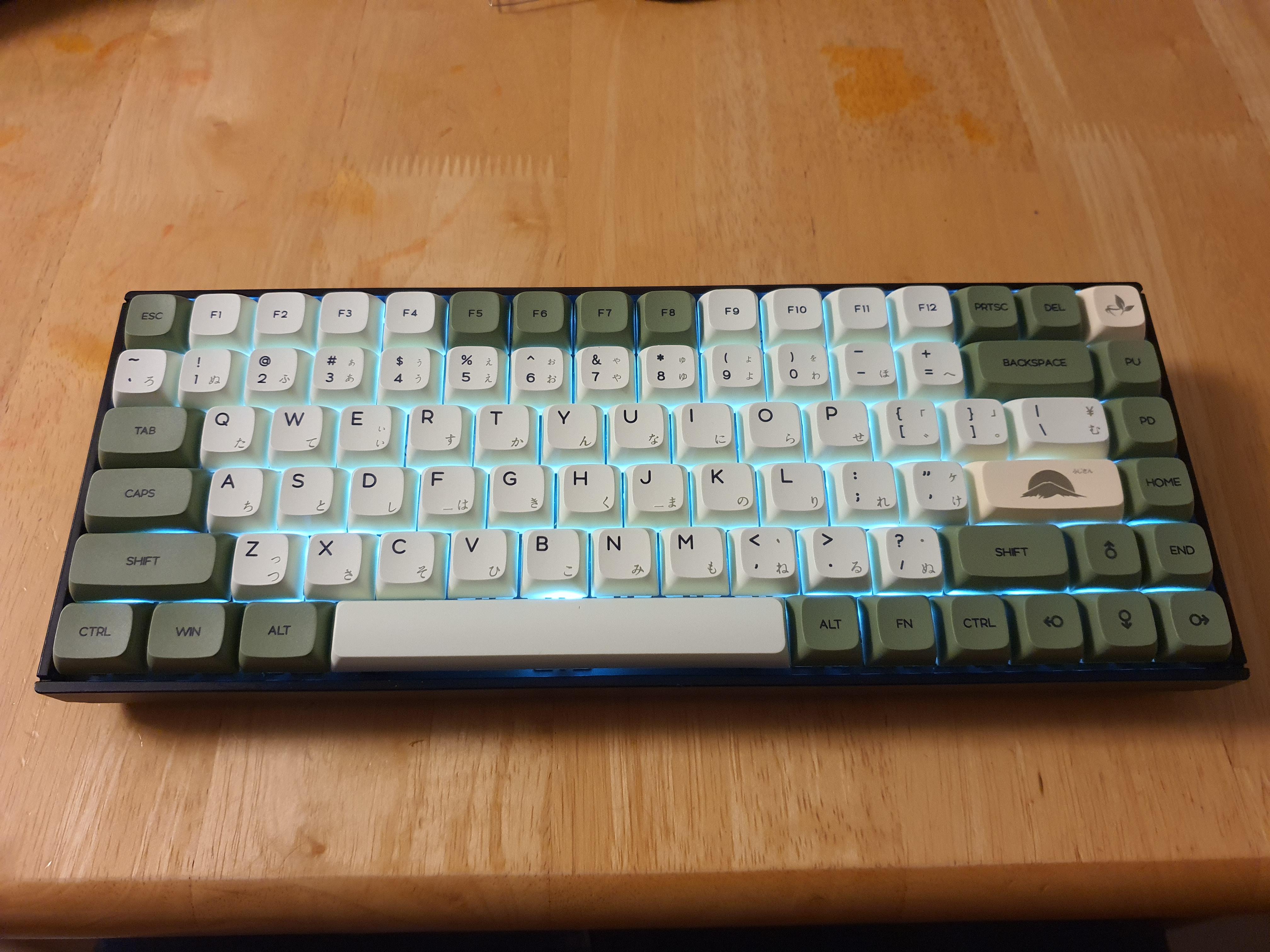 K2 and XDA profile Matcha keycaps. | Scrolller