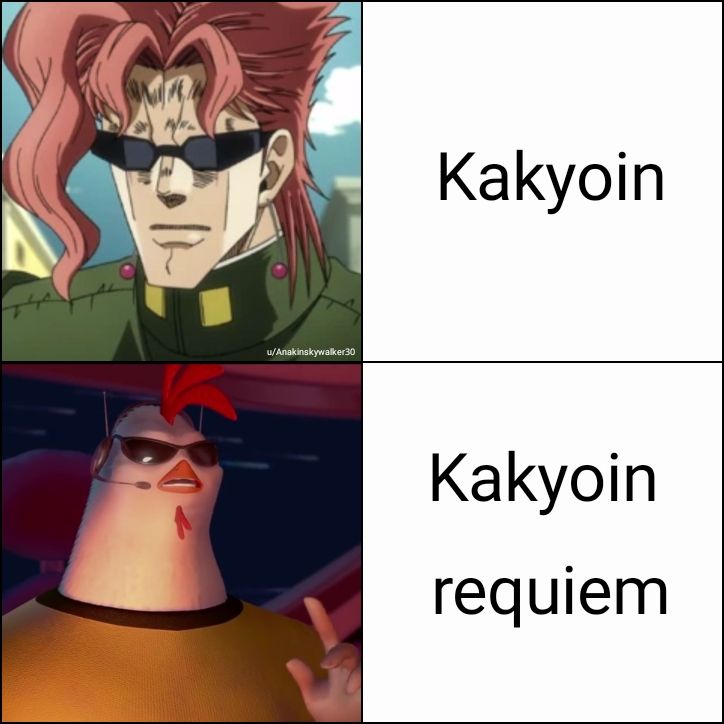 Kakyoin was in chicken little confirmed. | Scrolller