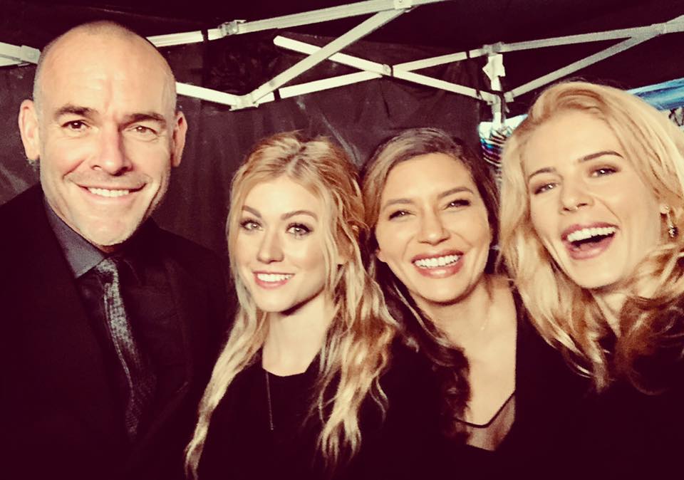 Kat with a few Arrow cast members | Scrolller