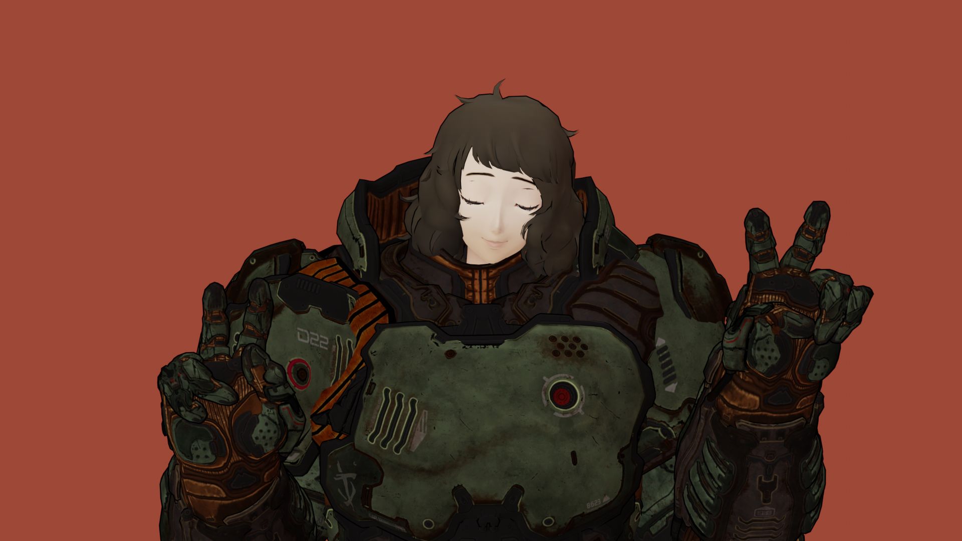 Kawakami cosplaying as DOOM Guy | Scrolller