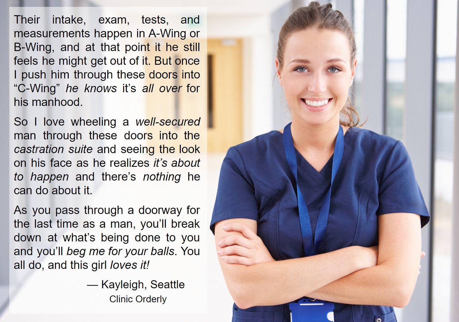 Kayleigh Clinic Orderly Scrolller