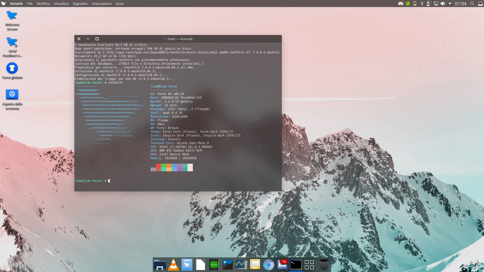 [KDE Plasma] First time trying Feren, looking good | Scrolller