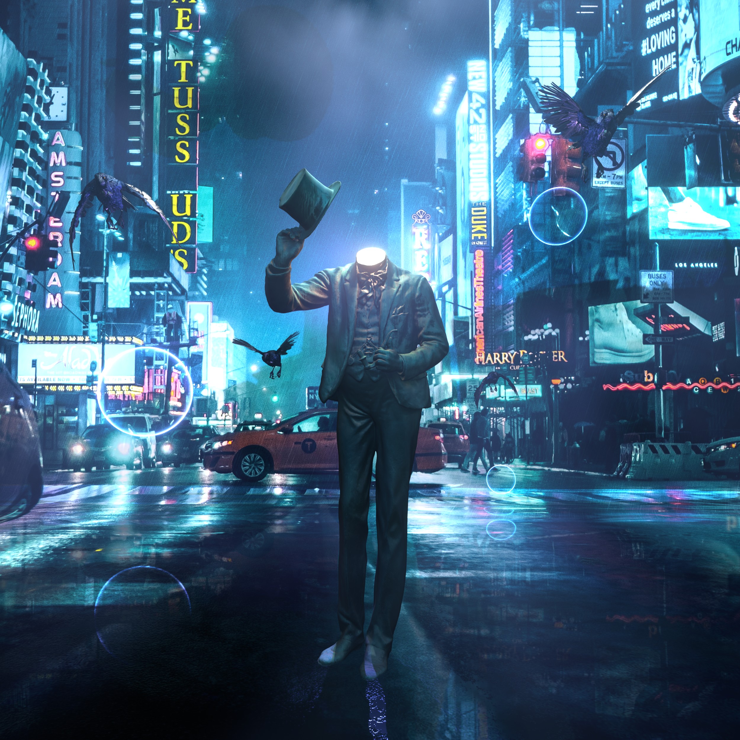 Keep the streets empty, Me, Digital, 2021 | Scrolller